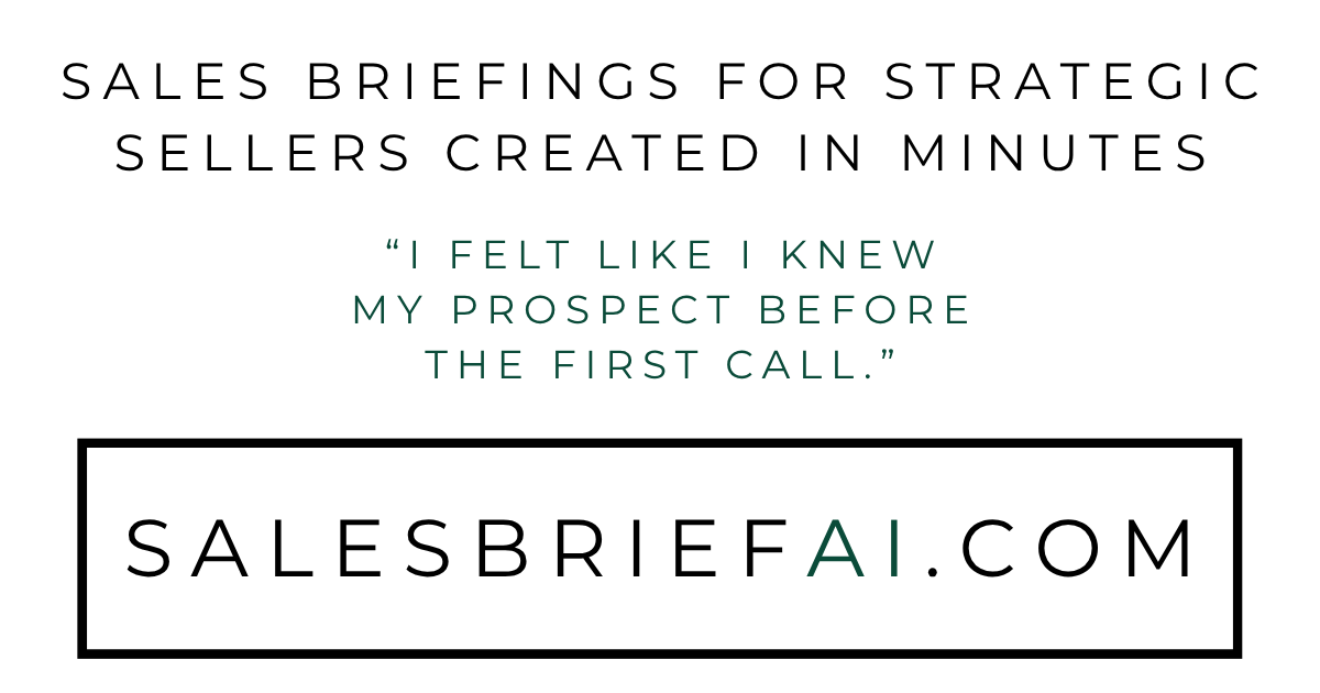 AI-Powered Sales Briefs | SalesBriefAI